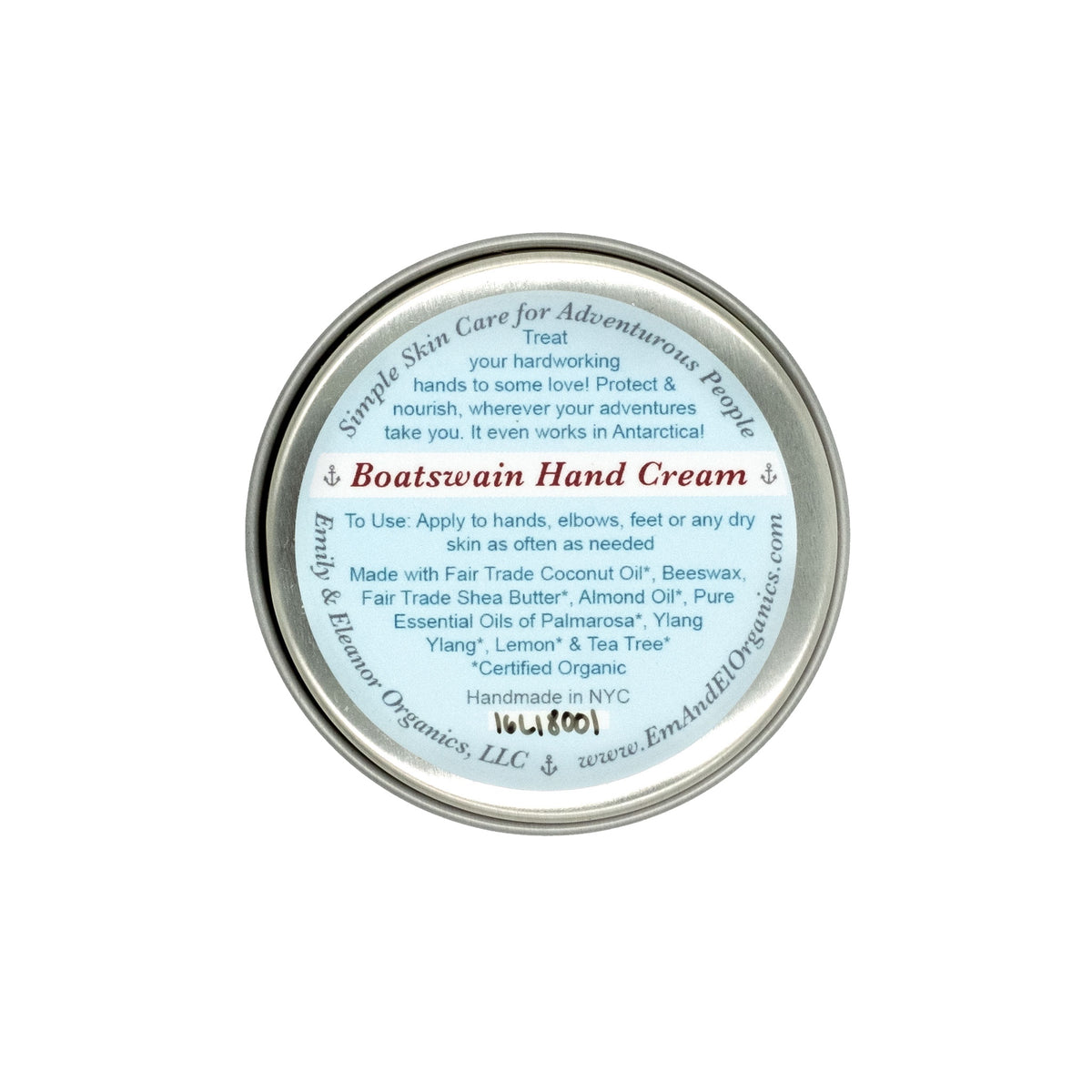 Organic Hardworking Hand Cream | Em & El Organics